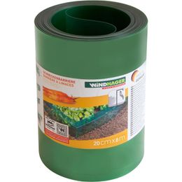 Windhager Schneckenkante &raquo;aus PET, Schneckenbarriere 20 cm x 8 m&laquo; Schneckenschutz f&uuml;r Beete, wiederverwendbar und recyclebar, gr&uuml;n gr&uuml;n Einheitsgr&ouml;&szlig;e