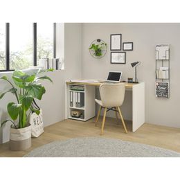 Home Affaire B&uuml;rom&ouml;bel-Set &raquo;CiTY/GiRON&laquo; Set, 2 Stk. tlg. wei&szlig; Holzwerkstoff B/H/T: 143cm x 77cm x 63cm, Holzwerkstoff