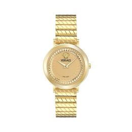 Versace Damen Quarzuhr &raquo;DELPHINUS&laquo; Armbanduhr, Damenuhr, Swiss Made, Edelstahlarmband, analog Einheitsgr&ouml;&szlig;e