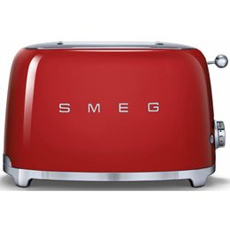 Smeg Toaster &raquo;TSF01RDEU&laquo; 2 kurze Schlitze f&uuml;r 2 Scheiben 950 W rot Einheitsgr&ouml;&szlig;e Toaster
