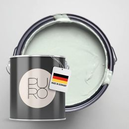 A.S. Cr&eacute;ation Wandfarbe &raquo;Premium Innenwandfarbe PURO Tuchmatt soft green&laquo; ideal f&uuml;r Wohnzimmer, Schlafzimmer, Flur und K&uuml;che, Farbwelt Gr&uuml;n gr&uuml;n 2,5 l 2,5ml