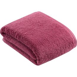 Vossen Badetuch &raquo;Vegan Life&laquo; 100% vegan lila Webfrottier, Obermaterial: 100% Baumwolle B/L: 100cmx150cm, 1 Stk., Webfrottier