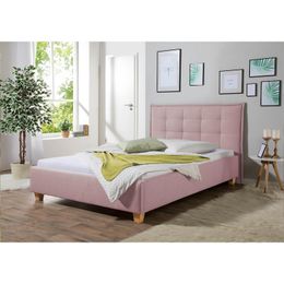 Maintal Polsterbett &raquo;Retlaw&laquo; Bettseiten zerlegt, ohne Bettkasten rosa Liegefl&auml;che L&auml;nge B: 200cm x 140cm, Struktur (100% Polyester) ohne Lattenrost/ohne 