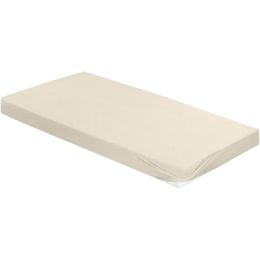 Bierbaum Spannbettlaken &raquo;Biber&laquo; 100% Baumwolle, pflegeleicht, f&uuml;r Matratzen bis 20 cm H&ouml;he beige Biber, Obermaterial: 100% Baumwolle B/L: 150cm x 