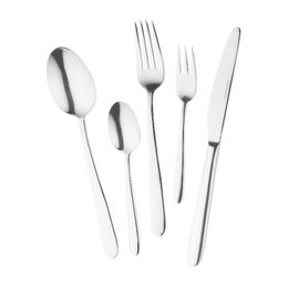 Mulex Besteck-Set &raquo;Iowa 18.10, mit angenehmer Haptik&laquo; zeitloser Chic, sp&uuml;lmaschinengeeignet silber Edelstahl 18/10 30 Stk.