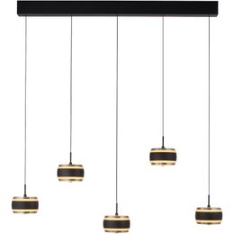 Neuhaus PURE LED Pendelleuchte &raquo;PURE Falling Rings&laquo; LED-Board 1 Stk. warmwei&szlig; - kaltwei&szlig; Comfort Lift, CCT, dimmbar, Fernbedienung, Timer schwarz 5, H