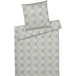 Elegante Bettw&auml;sche &raquo;Piazza&laquo; 2 Stk. angenehmes Hautgef&uuml;hl beige Mako-Satin, Obermaterial: 100% Baumwolle B/L: 155cm x 220cm, 1 Stk., 1 Stk., Mako-Satin, B/L: 