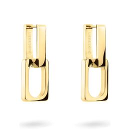 Liebeskind Berlin Damen Paar Creolen &raquo;Schmuck Geschenk Edelstahl Ohrringe Big Link&laquo; Einh&auml;nger abnehmbar gold 13mm, Edelstahl