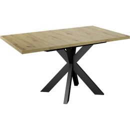 M&auml;usbacher Esstisch &raquo;Big System&laquo; Metallgestell in Stern Form, ausziehbar B/H/T: 140cm x 73cm x 90cm, Stern-Gestell