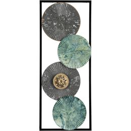 Metallbild &raquo;ABSTRAKT &ndash; ORNAMENTE 20x50 cm &ndash; Deko modern&laquo; Abstrakt Formen Gegenstandslos Wanddekoration Metall B/H/T: 20cm x 50cm x 3,18cm, Abstrakt 