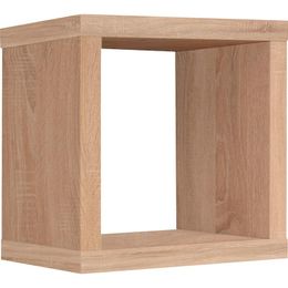 M&auml;usbacher Wandregal &raquo;Big System Office&laquo; Breite 40 cm braun Holzwerkstoff B/H/T: 40cm x 41cm x 40cm, 1 Stk.