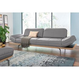 Creation BY ROLF BENZ 4-Sitzer &raquo;CR.420, Designsofa, Loungesofa&laquo; in 2 Qualit&auml;ten, Holzrahmen in Eiche Natur oder Nu&szlig;baum, Breite 252 cm grau B/H/T: 