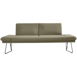 K+w Komfort & Wohnen K+W Komfort & Wohnen Essbank &raquo;Pego Polsterbank&laquo; Seitenteilverstellung, wahlweise in 206 oder 226cm gr&uuml;n B/H/T: 206cm x 88cm x 66cm, Flachgewebe Q2 