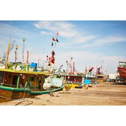 ARCHITECTS PAPER Fototapete &raquo;Sri Lanka Habour&laquo; Vlies, Wand, Schr&auml;ge bunt Vlies B/L: 4m x 2,7m