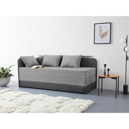 Maintal Polsterliege &raquo;Diana&laquo; mit Stauraum grau Liegeh&ouml;he 42cm, Liegefl&auml;che B/L: 84cm x 198cm, kein H&auml;rtegrad, Schaumstoffmatratze
