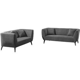Home Affaire Polstergarnitur &raquo;Lazio modern und bequem, schmale Armlehnen, tolle Detailverarbeitung&laquo; Set, 3-Sitzer und 2-Sitzer, 2 Stk. tlg. zwei 