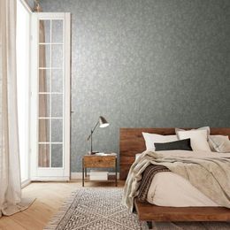 marburg Vliestapete &raquo;Bloom Bliss&laquo; botanisch moderne Tapete f&uuml;r Wohnzimmer Schlafzimmer K&uuml;che grau Vlies B/L: 0,53m x 10,05m, Rollen: 1