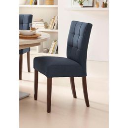 OTTO home 4-Fu&szlig;stuhl &raquo;Talia&laquo; (Set) 2 Stk. grau 100% Polyurethan B/H/T: 48cm x 92cm x 60cm, 2 Stk., Webstoff