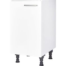 Nobilia Sp&uuml;lenschrank &raquo;"Touch", Ausrichtung w&auml;hlbar, vormontiert, in den Breiten&laquo; 45 und 60 cm, mit h&ouml;henverstellbaren Sockelf&uuml;&szlig;en wei&szlig; B/H/T: 45cm x 