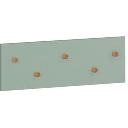 Schildmeyer Hakenleiste &raquo;Bjarne, Breite 55 cm&laquo; Haken aus Massivholz, waagerecht und senkrecht montierbar gr&uuml;n Holzwerkstoff B/H/T: 55,9cm x 19,5cm x 4,6cm