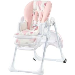 Kinderkraft Hochstuhl &raquo;YUMMY&laquo; () rosa B/H/T: 55,5cm x 105cm x 84,5cm