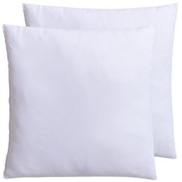 f.a.n. fan Microfaserkissen &raquo;Kissenparade&laquo; 2 Stk. tlg. Allround-Kissen im Spar-Set wei&szlig; Bezug: 100% Baumwolle. F&uuml;llung: 100% Polyester B/H/L: 50cm x 50cm, 