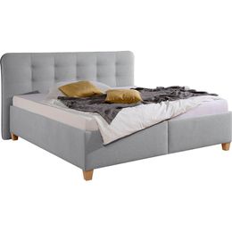 Maintal Polsterbett inklusive Bettkasten grau Liegefl&auml;che L&auml;nge B: 200cm x 180cm, 7-Zonen-Kaltschaummatratze Gewicht bis: 80 kg + 80 kg H2 + H2