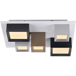 Neuhaus PURE LED Deckenleuchte &raquo;PURE Manhattan&laquo; LED-Board 1 Stk. warmwei&szlig; - kaltwei&szlig; Stufenloses dimmen per Funk-Fernbedienung, CCT, Multicolor grau 1