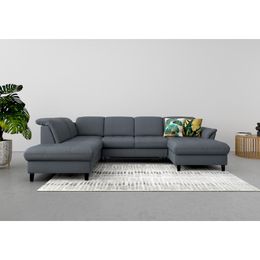 Sit & More sit&more Wohnlandschaft &raquo;Maggiore U-Form&laquo; wahlweise mit Kopfteilverstellung, Schlaffunktion und Stauraum grau 98% Polyester, 2% Polyamid B/H/T: 312cm 