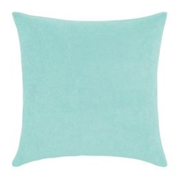 Pad Dekokissen &raquo;LOOPY&laquo; frottee look blau Baumwolle B/L: 48cm x 48cm, 1 Stk.