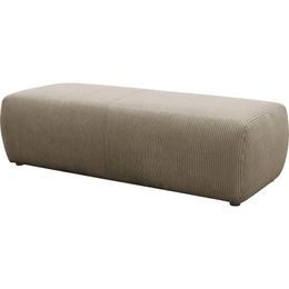 DOMO collection Hocker &raquo;BRANDON belastbar bis 140 kg/Sitz&laquo; gro&szlig;e Ausf&uuml;hrung passend zu "Brandon", auch in Cord braun 100% Polyester B/H/T: 150cm x 