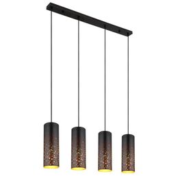 Globo LIGHTING H&auml;ngeleuchte &raquo;CROCKY&laquo; E27 1 Stk. H&auml;ngelampe/Pendelleuchte/Esszimmer/Wohnzimmer/Esstisch schwarz 1 Stk.