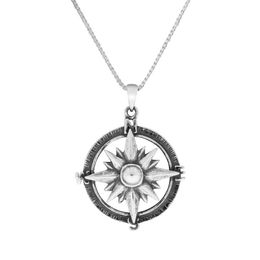 Firetti Herren Kette mit Anh&auml;nger &raquo;Geschenk Silber 925 Halsschmuck Halskette Venezianerkette Windrose&laquo; Silber 925 (Sterlingsilber), L: 41 B: 1mm