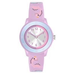 Cool Time Damen Cool Time Quarzuhr &raquo;The Cool Pink Dino&laquo; Armbanduhr, Silikonarmband, Kinderuhr, M&auml;dchen, analog rosa Einheitsgr&ouml;&szlig;e