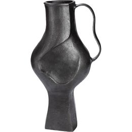 Gilde Tischvase &raquo;Vase Antigua mit Henkel&laquo; Aluminium B/H/T: 24cm x 43cm x 15cm
