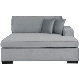 Home Affaire Sofaelement &raquo;Skara XXL&laquo; Modul XXL - zum eigenen Zusammenstellen, Armlehne links/rechts w&auml;hlbar grau 100% Polyester Samtoptik, rechts