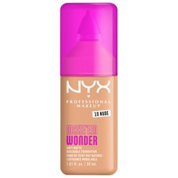 Nyx Cosmetics Nyx Professional Makeup Unisex NYX PROFESSIONAL MAKEUP Foundation &raquo;MAKE 'EM WONDER FOUNDATION&laquo; perfekter No-Makeup-Makeup-Look bis zum Full Glam beige