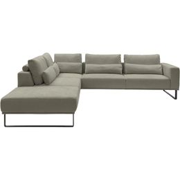 Musterring Ecksofa &raquo;JustB! PM100 Federkern & Kaltschaum, bequem, Breite 308cm, L-Form&laquo; grau 85% Polyester, 15% Viskose B/H/T: 308cm x 88cm x 200cm, Flachgewebe 