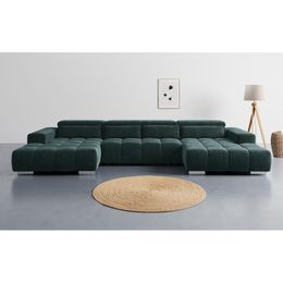 COTTA Wohnlandschaft &raquo;Orion U-Form, B: 400 cm&laquo; Kopfteilverstellung & 4 Kissen, optional elektr. Sitztiefenverstellung 88% POLYESTER (PES) 12% POLYAMID