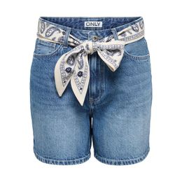 Only Damen Only Jeansshorts &raquo;ONLJOSE HW SCARF DNM SHORTS AZG&laquo; Baumwolle, regular fit, high waist XL (42), N-Gr