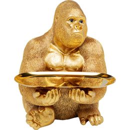 KARE Dekofigur &raquo;Gorilla Butler 37cm&laquo; gold Polyresin B/H/T: 29,5cm x 36cm x 31cm