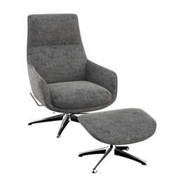 FLEXLUX Drehsessel &raquo;Marinella, Relaxsessel, Entspannung mit Premium-Komfort&laquo; Liegefunktion, drehbar, Fu&szlig; Alu, OTTOs Choice grau 100% Polyester 