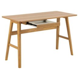ACTONA GROUP Schreibtisch &raquo;Barnett&laquo; Schreibtisch, Schublade matt Eiche Lack Furnier,120x60x75cm braun B/H/T: 120cm x 75cm x 60cm