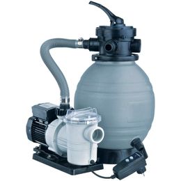 Infinite Spa Sandfilteranlage &raquo;Poolmax TP25 und Sandfilter&laquo; 300 - 2,5 m3/h, Mehrwegeventil, Manometer, Basis zur Montage grau Kunststoff, Stahl B/H/L: 80cm x 60cm 