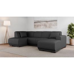 OTTO home Wohnlandschaft &raquo;BORNHOLM U-Form mit Recamiere rechts/links, B/T/H: 300/162/85 cm&laquo; U-Form mit Wellenunterfederung, Recamiere rechts oder 