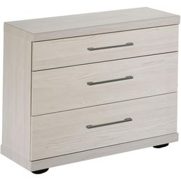 Wiemann Nachtkonsole &raquo;Bern&laquo; vormontiert grau Holzwerkstoff B/H/T: 50cm x 52cm x 36cm, 3 Stk.