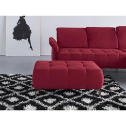 Home Affaire Polsterhocker &raquo;Fresh&laquo; passend zum Ecksofa "Fresh", auch in Bezug Olympia EASY CLEAN rot 100% Polyester B/H/T: 102cm x 45cm x 68cm, Luxus-