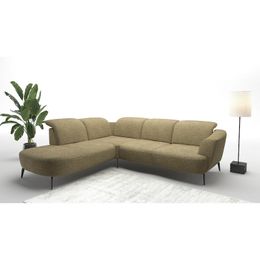 Sit & More sit&more Ecksofa &raquo;Zoe&laquo; ink.Sitztiefenverstellung, wahlweise mit Kopfteilverstellung gr&uuml;n 100% Polyester B/H/T: 300cm x 87cm x 267cm, Chenille, 