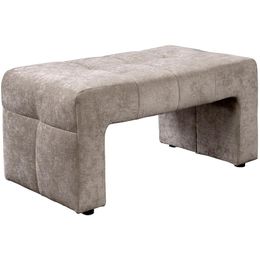 exxpo - sofa fashion Hockerbank &raquo;Barista Hockerbank mit hoher Bodenfreiheit&laquo; Sitz gepolstert,Breite ca.100 cm B/H/T: 104cm x 51cm x 55cm, 