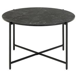 ACTONA GROUP Couchtisch &raquo;Lamoine&laquo; Rund, Izmir matt schwarz, rau Melamin, &Oslash;70x42 cm schwarz B/H/T: 70cm x 42cm x 70cm